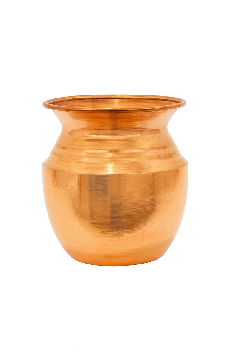 Pure Copper Kalash for Puja & Water Storage – India Sajawat & Puja Hut
