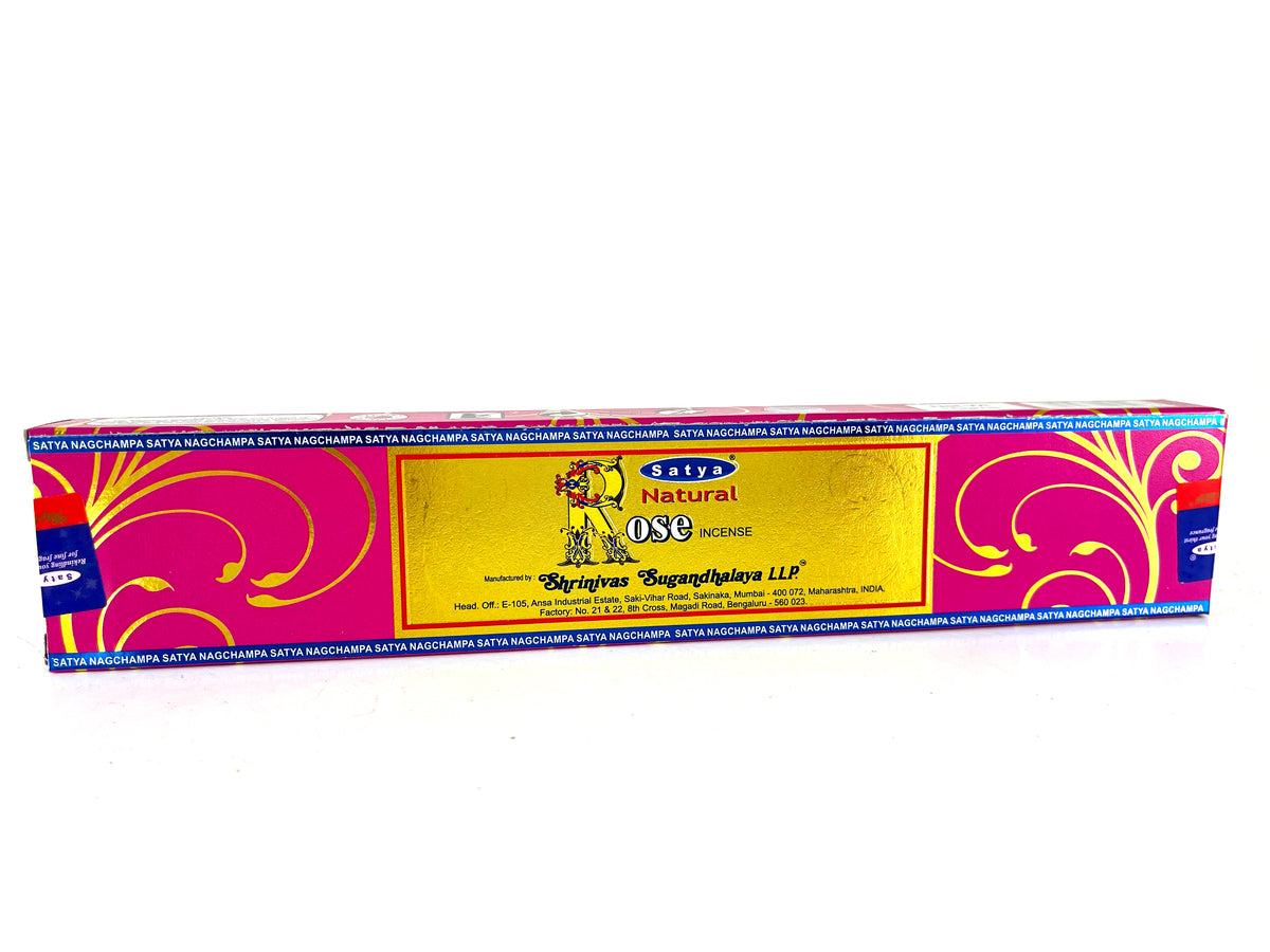 Satya Natural Rose Incense Sticks – India Sajawat & Puja Hut