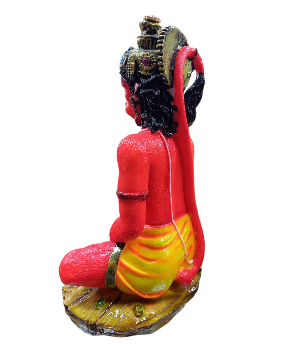 Red Hanuman Marble Statue – India Sajawat & Puja Hut